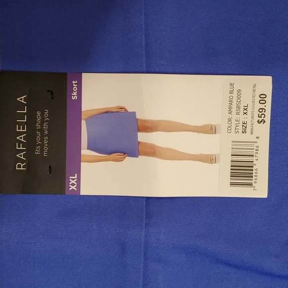 Rafaella | Shorts | Nwt Womens Xxl Amparo Blue Skort By Rafaella | Poshmark